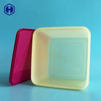 China Recycled PP Square Food Bucket 2.8L IML Container for Cookies Biscuits Below 121°C for sale