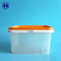 China Printing Label IML Tubs  Biscuit Plastic Packaging Inside Wide 19.5CM for sale