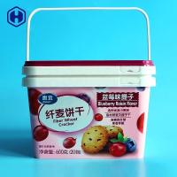 China Leak Proof IML Square Plastic Tubs 2.8L BPA Free Food Grade PP Container 190mm for sale