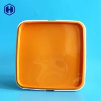 China 3.2L Square Stackable Plastic PP Tubs with Two Handles and IML Lid 110mm for sale