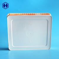 China Custom Yellow Butter Cookies Box 25.7x21.3x6.9cm with 2.6L Capacity - Food Grade PP IML Packaging for sale