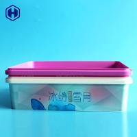 China Stackable IML PP Food Snack Packaging Box 2600ML Microwave Safe Square Container for sale