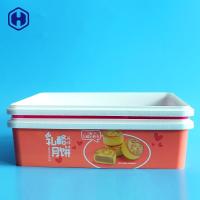 China Square Stackable IML Plastic PP Container for Soft Moon Cake - 2.6L Capacity, 10.12×8.39×2.72 Inch Dimensions for sale