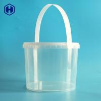 China 3L Clear PP IML Food Bucket ø18.8cm × 14.5cm with Recyclable Round Container for sale