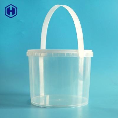 China 3L Clear PP IML Food Bucket ø18.8cm × 14.5cm with Recyclable Round Container for sale