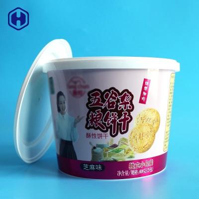 China Recyclable IML Plastic Bucket 0.95 Gallon 4000ml with Hot Fill Labeling Technology for Food Packaging for sale