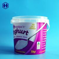 China 5000 ML Food Grade IML Yogurt Bucket ø22.4×19.6 CM with Custom Labeling and Microwave-Safe Design for sale