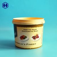 China BBQ IML Plastic Container 2.5L Food Grade PP with In-Mold Labeling for Spices and Butter for sale