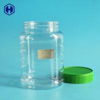 China 16OZ 480ML Leak Proof PET Jar With Green Screw Lid for sale