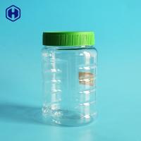 China 16OZ 480ML Leak Proof PET Jar With Green Screw Lid for sale