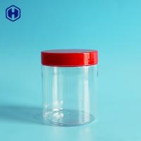 China Airtight 73mm 13OZ Clear Plastic Cans With Easy Open Ends for sale