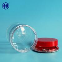 China Airtight 73mm 13OZ Clear Plastic Cans With Easy Open Ends for sale
