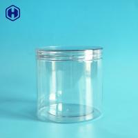 China Customized Aluminium Lid 740ML 24OZ Clear Plastic Cans for sale
