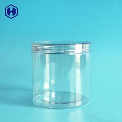 China Customized Aluminium Lid 740ML 24OZ Clear Plastic Cans for sale