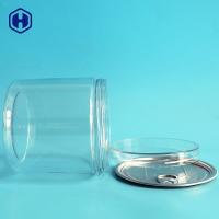 China Customized Aluminium Lid 740ML 24OZ Clear Plastic Cans for sale