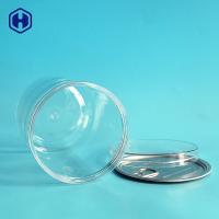 China 32OZ 960ML Transparent PET Plastic Cans for Nuts Packaging - 97mm Diameter Food Grade Containers for sale