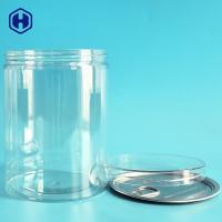 China 32OZ 960ML Transparent PET Plastic Cans for Nuts Packaging - 97mm Diameter Food Grade Containers for sale