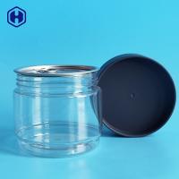 China 438ml 15oz Clear PET Stackable Plastic Cans - 96mm Diameter Food Grade Container with Airtight Seal for sale