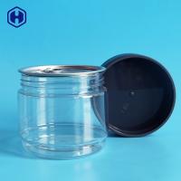 China 438ml 15oz Clear PET Stackable Plastic Cans - 96mm Diameter Food Grade Container with Airtight Seal for sale