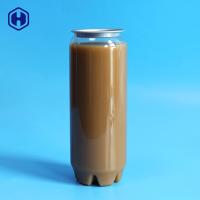China Food Grade #202 SOT 500ML PET Soft Drink Soda Cans with Aluminum Lids - 64mm Diameter × 169mm Height for sale