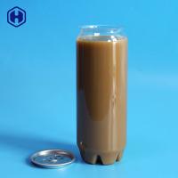 China Food Grade #202 SOT 500ML PET Soft Drink Soda Cans with Aluminum Lids - 64mm Diameter × 169mm Height for sale
