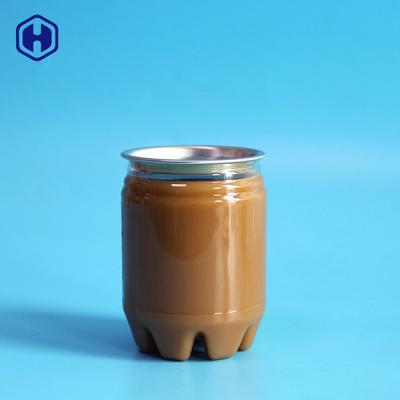 China #206 250ML Plastic Soda Cans for Cold Coffee & Milk Tea - 65mm Diameter × 89mm Height Food Grade PET Packaging for sale