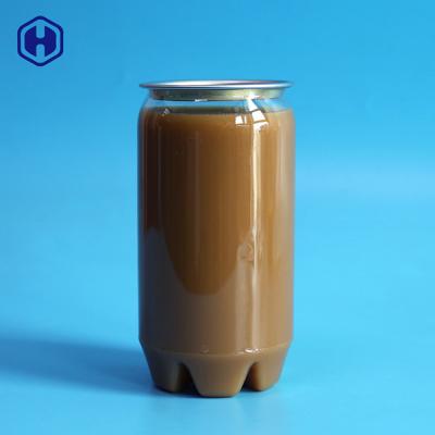 China FDA Approved 12.5 OZ 375ml Plastic Beverage Cans - 67mm Diameter Food Grade PET Containers for sale