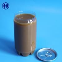 China FDA Approved 12.5 OZ 375ml Plastic Beverage Cans - 67mm Diameter Food Grade PET Containers for sale