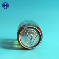 China 115mm Clear PET Plastic Soda Cans for Carbonated Soft Drinks - 310ml Capacity with Airtight Sealing for sale