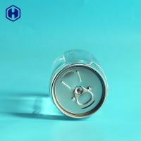 China Food Grade 375ML Clear Plastic Soda Water Cans - 67mm Diameter × 127mm Height - Cold Fill PET Packaging for sale