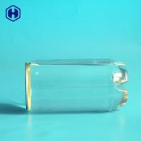 China Food Grade 375ML Clear Plastic Soda Water Cans - 67mm Diameter × 127mm Height - Cold Fill PET Packaging for sale
