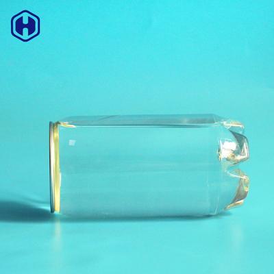China Food Grade 375ML Clear Plastic Soda Water Cans - 67mm Diameter × 127mm Height - Cold Fill PET Packaging for sale