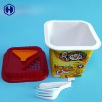 China Instant Food 92MM IML Plastic Containers With Holes for sale