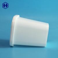 China Custom 103mm Plastic IML Cup 600ml with Printed Lid Square Empty Bowl for sale