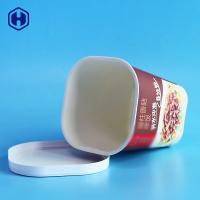 China 89MM  Instant Rice IML Cup Square Lid With Logo Printing for sale