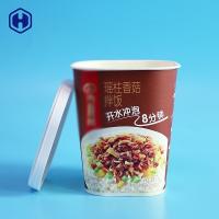 China 89MM  Instant Rice IML Cup Square Lid With Logo Printing for sale