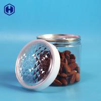 China Clear 360ml 12oz Screw Cap Airtight Plastic Jar for sale