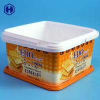 China 121mm Custom IML Plastic Tubs with Handle - 3000ml Capacity Food Grade PP Containers for Biscuits for sale
