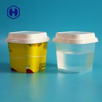 China 480ml PP IML Disposable Frozen Yogurt Cup Bowl with Lids - 88x88x83mm Custom Packaging for sale