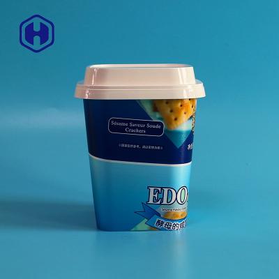 China 650ml Square Instant Noodle Cup with IML Decoration - Food Grade PP Plastic Container 95x95x110mm for sale