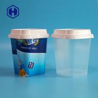 China 22OZ IML Plastic Ice Cream Container 88x88x110mm with Custom Food Grade PP Labeling for sale