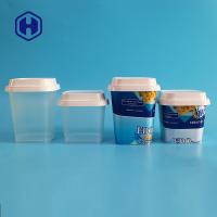 China 22OZ IML Plastic Ice Cream Container 88x88x110mm with Custom Food Grade PP Labeling for sale