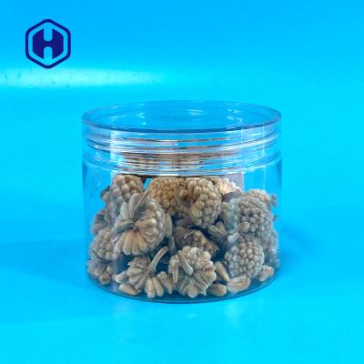 China BPA-Free Clear Plastic Cans 280ml with Screw Lids - Food Grade PET Containers for Biscuits & Herbs for sale