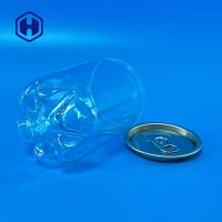 China 230ml Clear PET Plastic Beverage Can with Airtight Sealing - 52.3mm Diameter Food Grade Container for sale