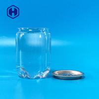 China 230ml Clear PET Plastic Beverage Can with Airtight Sealing - 52.3mm Diameter Food Grade Container for sale
