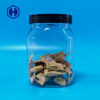 China 920ml Airtight Food Grade PET Plastic Canning Jars for Candy Biscuit Nuts for sale