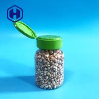 China 80mm Height 120ml Clear PET Plastic Spice Jar with Flip-Top Cap - 4oz Food Grade Container for sale