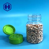 China 80mm Height 120ml Clear PET Plastic Spice Jar with Flip-Top Cap - 4oz Food Grade Container for sale