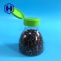 China 6.8oz 200ml Clear Plastic Spice Bottles with Flip-Top Cap - Airtight Food Grade PET Containers for sale