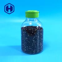 China 10oz 300ml Clear PET Plastic Spice Containers - 38mm Diameter Food Grade Bottles with Airtight Seal for sale